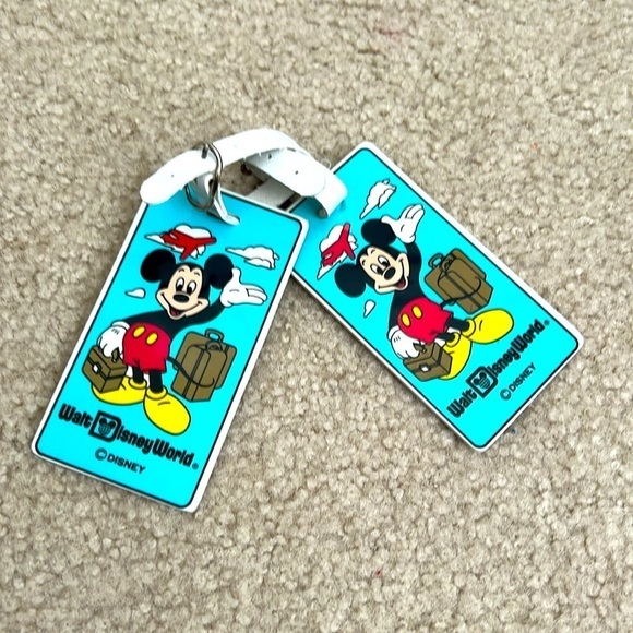 Disney | Other | Disney Luggage Tags Mickey Mouse Walt Disney World ...